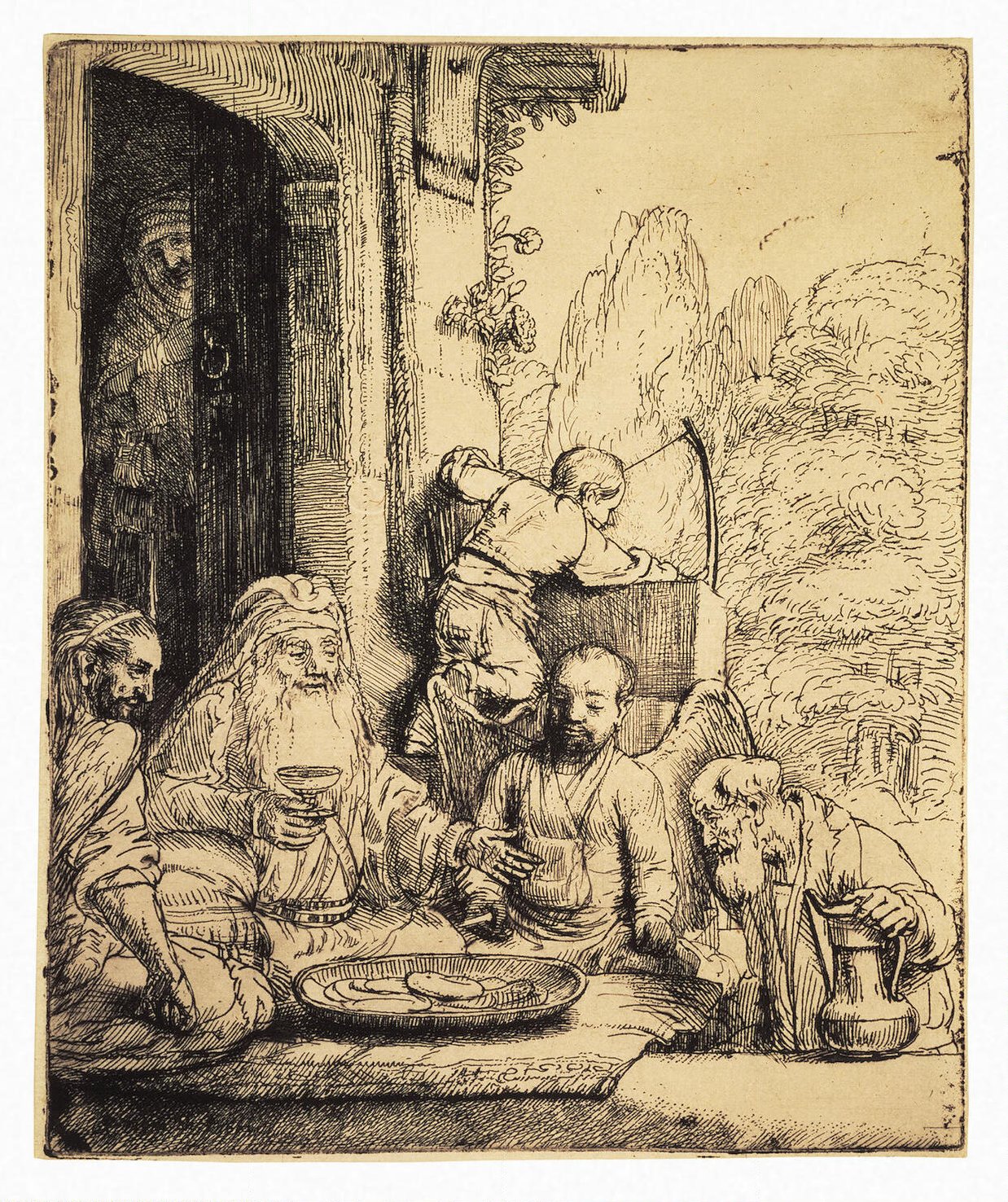 Abraham and the Three Angels - Rembrandt Harmenszoon van Rijn | Endless ...