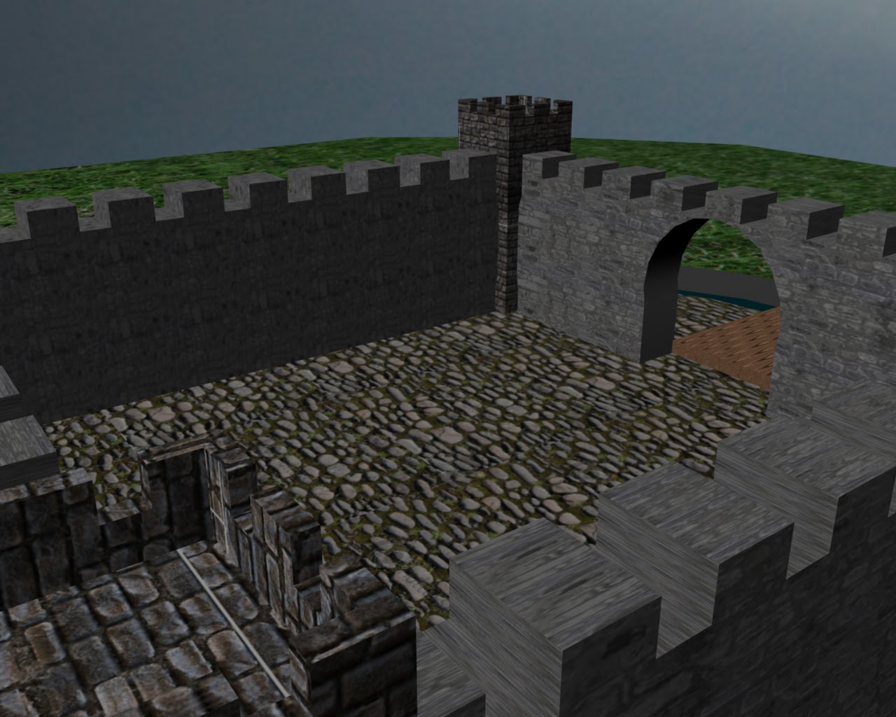 Brent B Portfolio: Modeled Castle with Textures