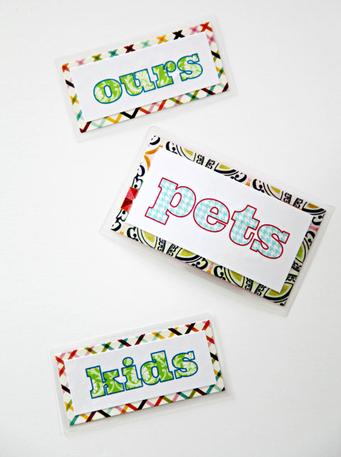 IHeart Organizing: Labeling 101: Print & Laminate