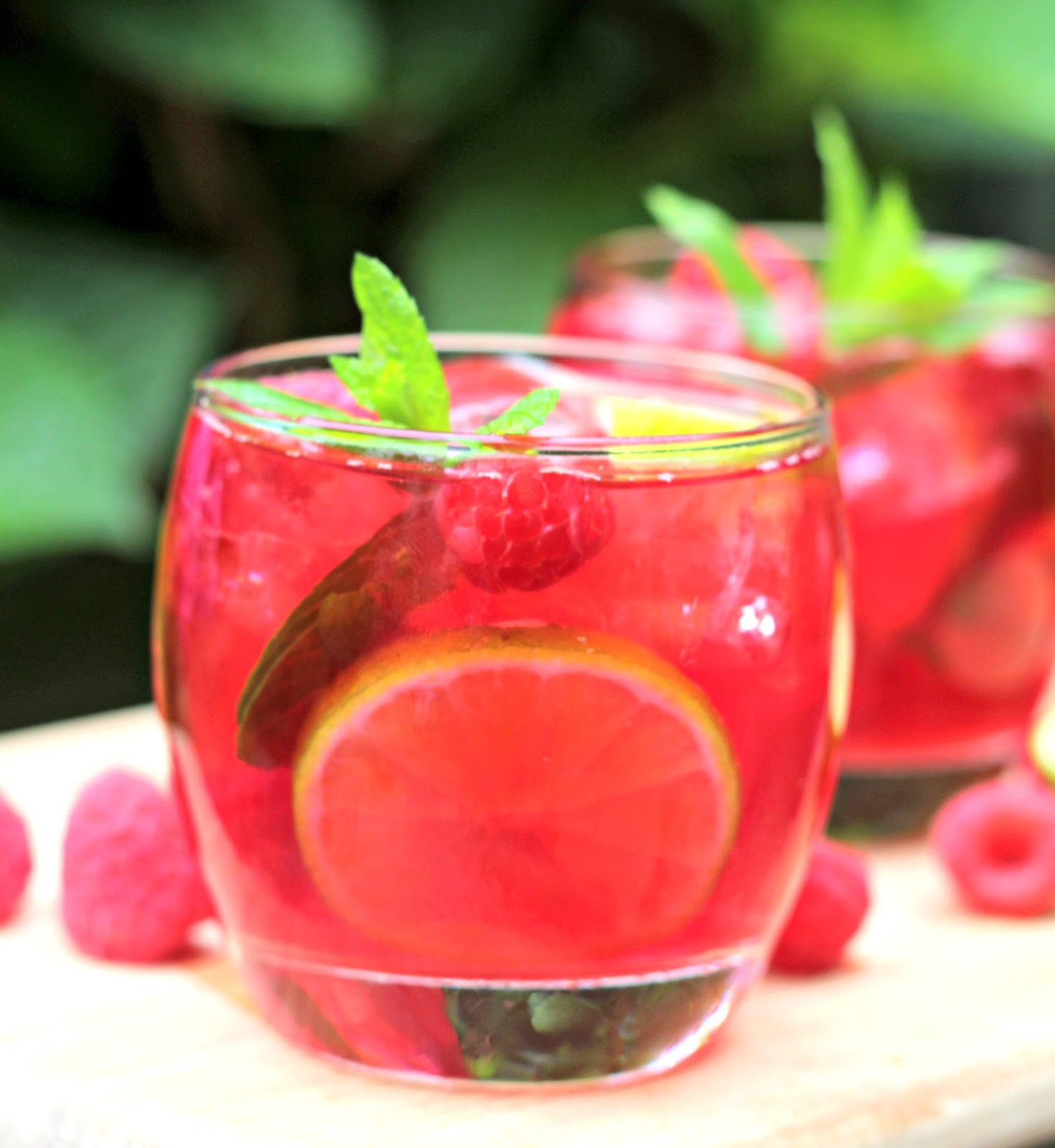 Raspberry And Cranberry Mojito
