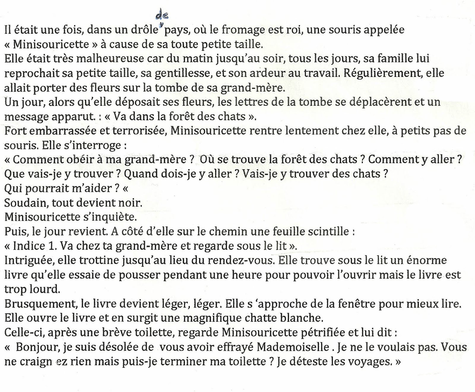 Ecole Jeanne du Lys à Nancy: Création d'un conte en CE