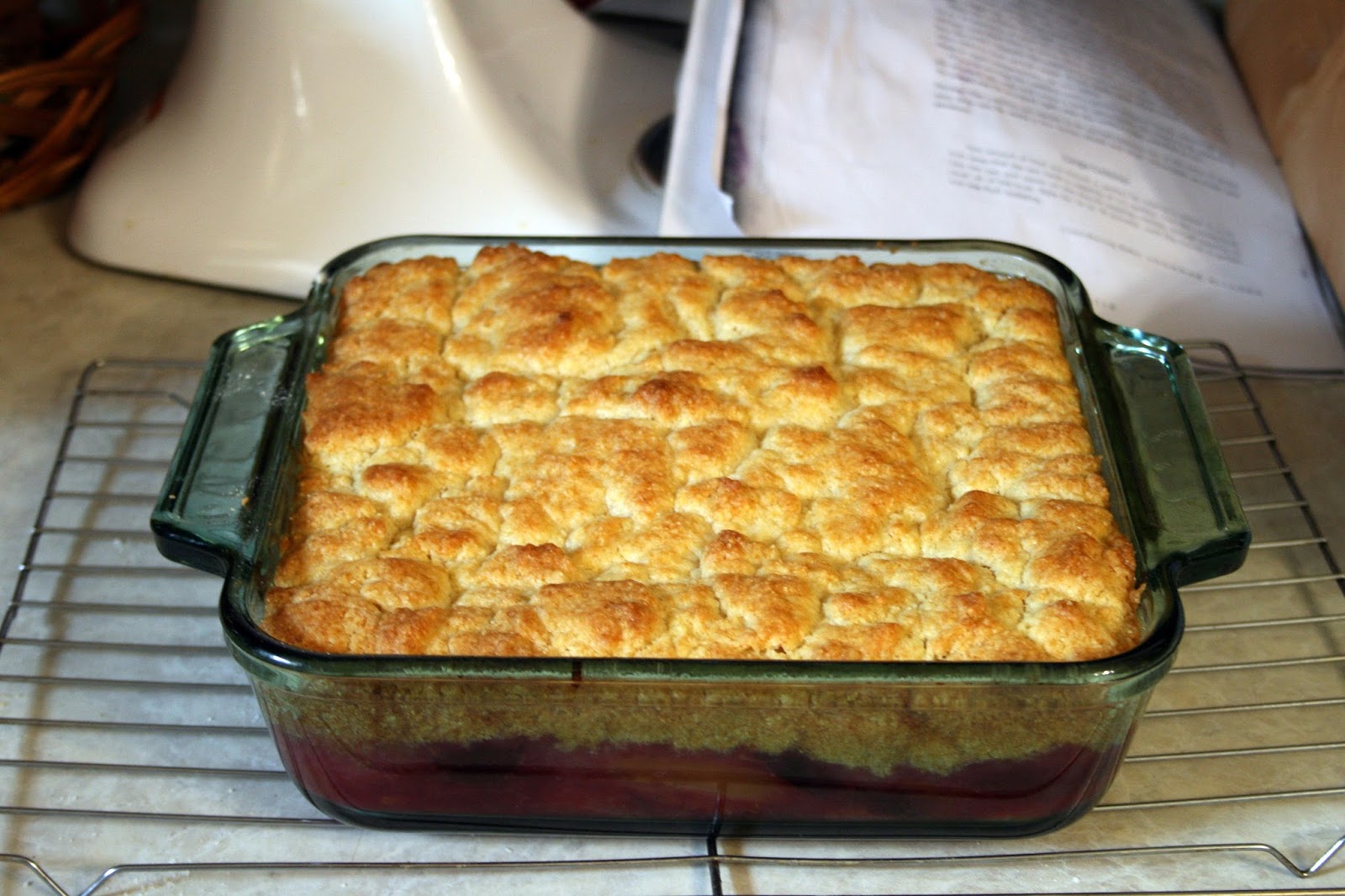 one clever mom: TWD: Baking with Julia - Johnnycake Cobbler