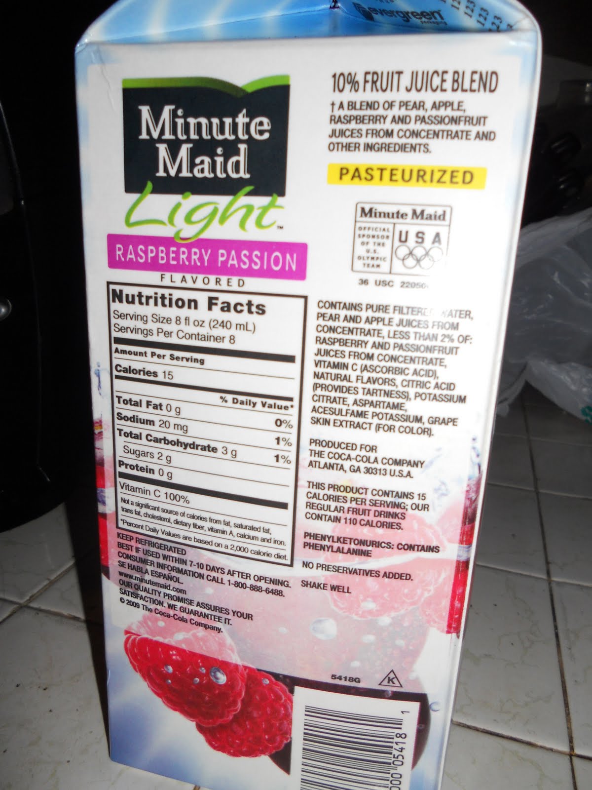 Reviews: Minute Maid Raspberry Passion Light