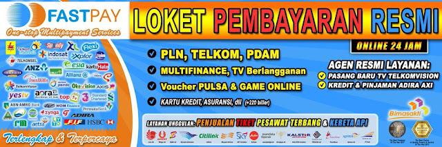 Contoh Spanduk & Struk - FASTPAY PPOB TERLENGKAP