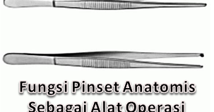 Fungsi Pinset Anatomis Sebagai Alat Operasi - Fungsi Alat