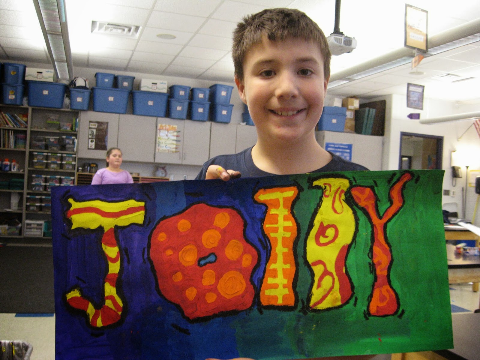 Jamestown Elementary Art Blog: Reporting... 4th Grade Graphic Design ...