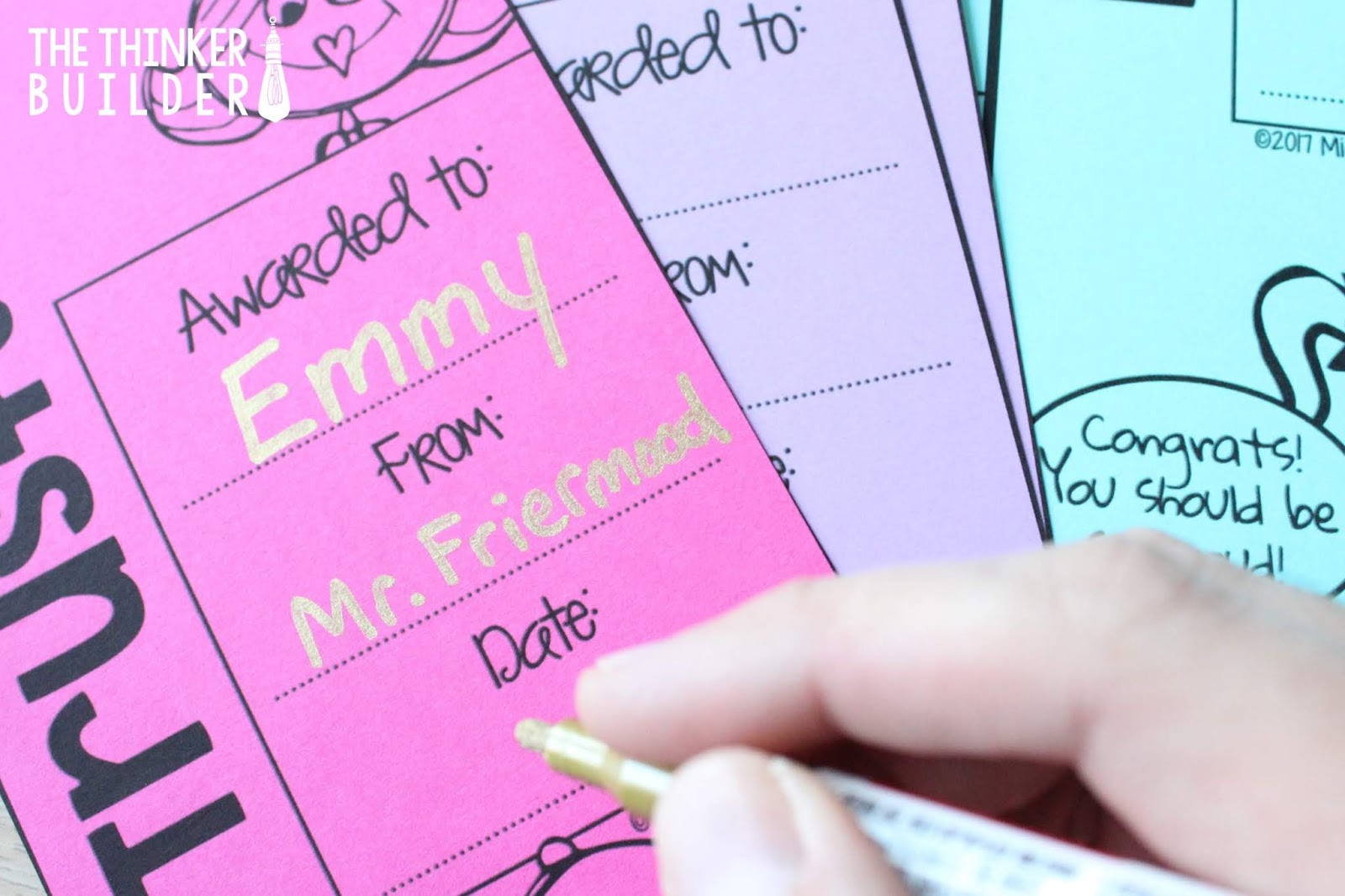 Giving End of the Year Awards to Your Students