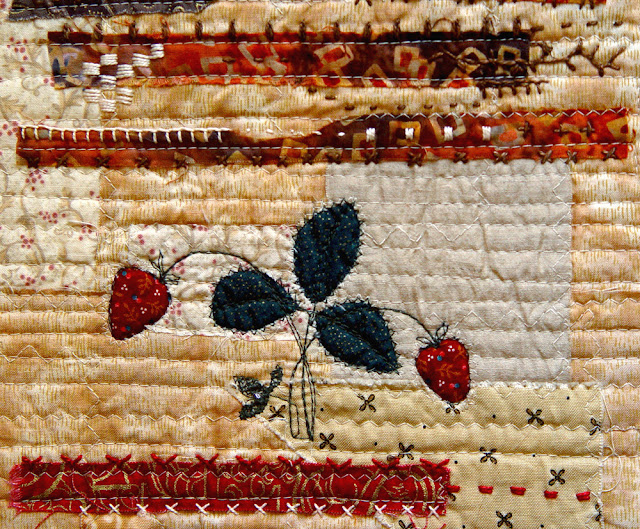 Modern Medieval strawberry mosaic / Średniowieczna truskawka dziś