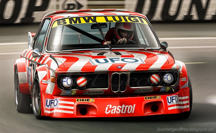 Laschet Geoffrey Artiste automobile: Bmw 3.0 Csl Luigi Racing