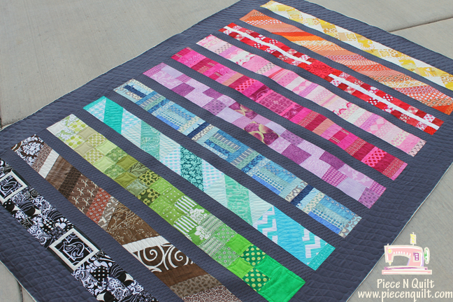 Piece N Quilt: Modern Row Quilt