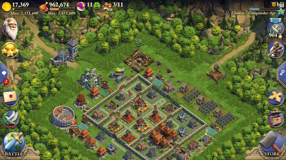 Strong Gunpowder Age Base Layouts #2 - DomiNations Guides