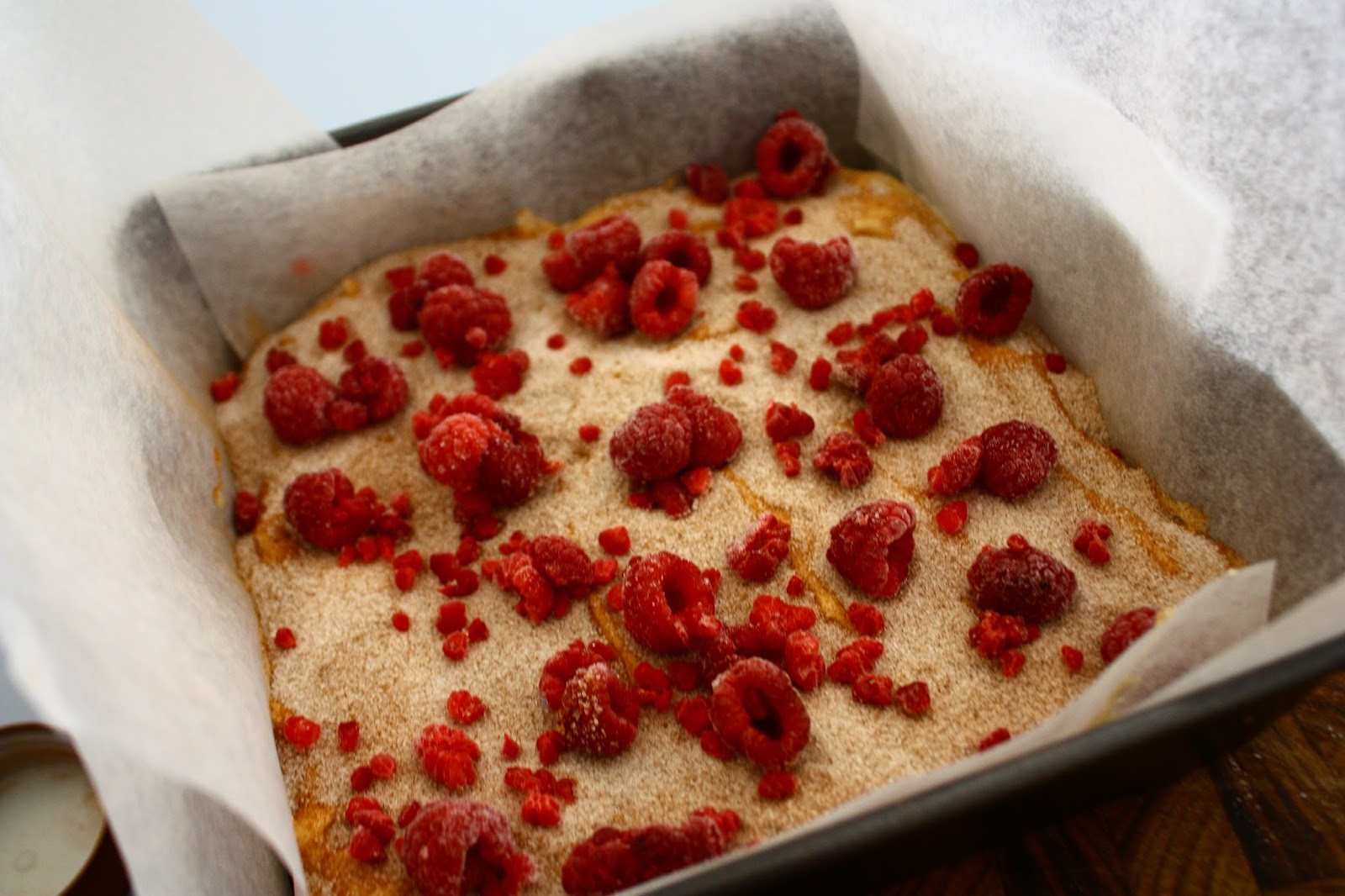 Kate's Weekend Kitchen: Raspberry Snickerdoodle Cake