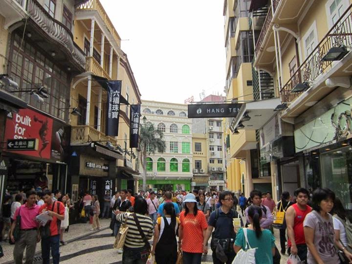 The hallways of the streets in Macau