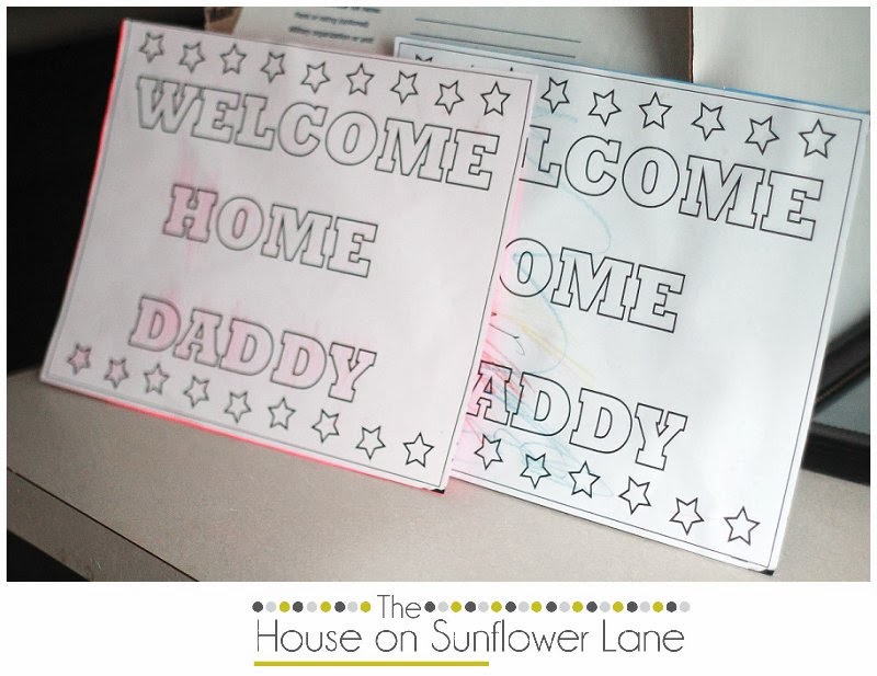 House on Sunflower Lane: Welcome Home Daddy!