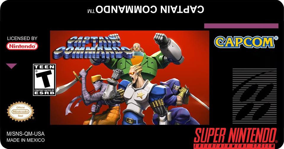 Super Nintendo Labels: Captain Commando