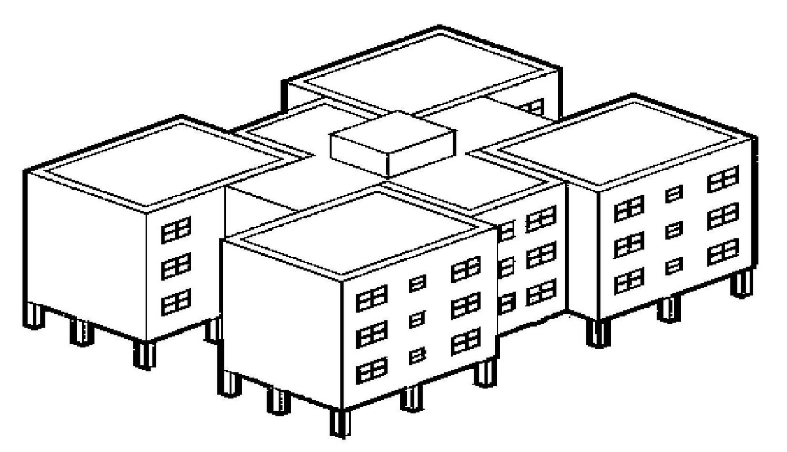Almir e Suzana: Prédios Populares para Colorir
