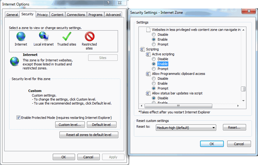 Enabling JavaScript on Your Computer