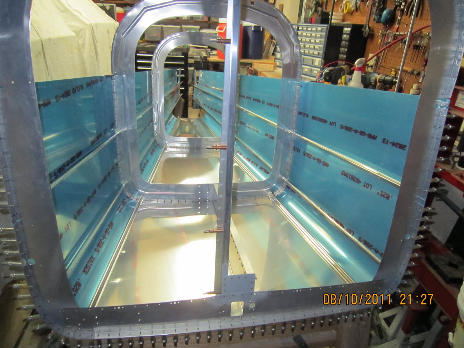 Larry's Airplane: Putting Skins on Aft Fuselage