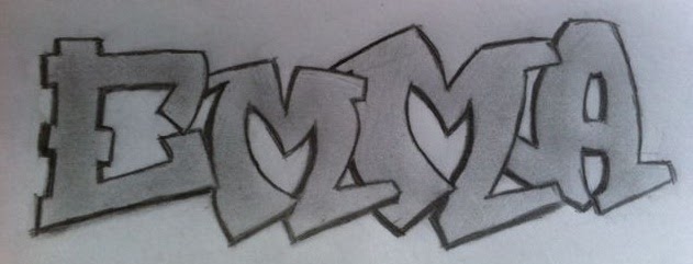 I Like To Be Creative: Graffiti: Emma