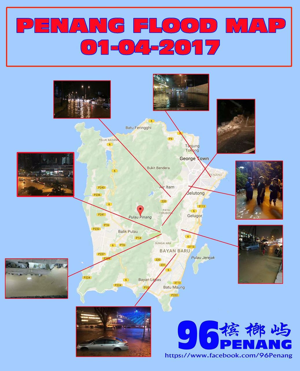 Datuk Huan Cheng Guan: This Is Not April Fool, Penang Flood Map