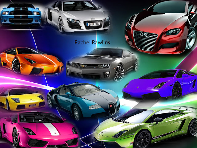 Rachel ;D: Car collage "cars I love"