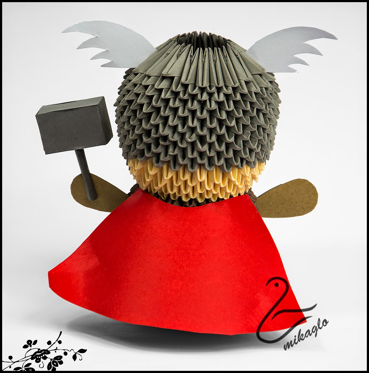 Origami 3d - mikaglo: 67. Thor z origami / 3d origami Thor