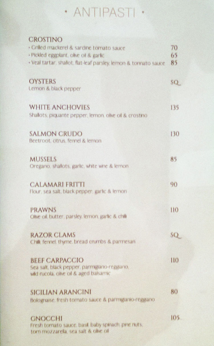 .: Supper at Zenzero, Camps Bay