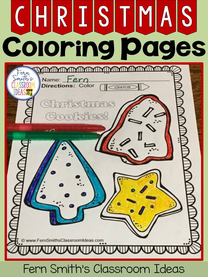 Looking For Some Christmas Coloring Joy for Your Classroom? - Fern ...