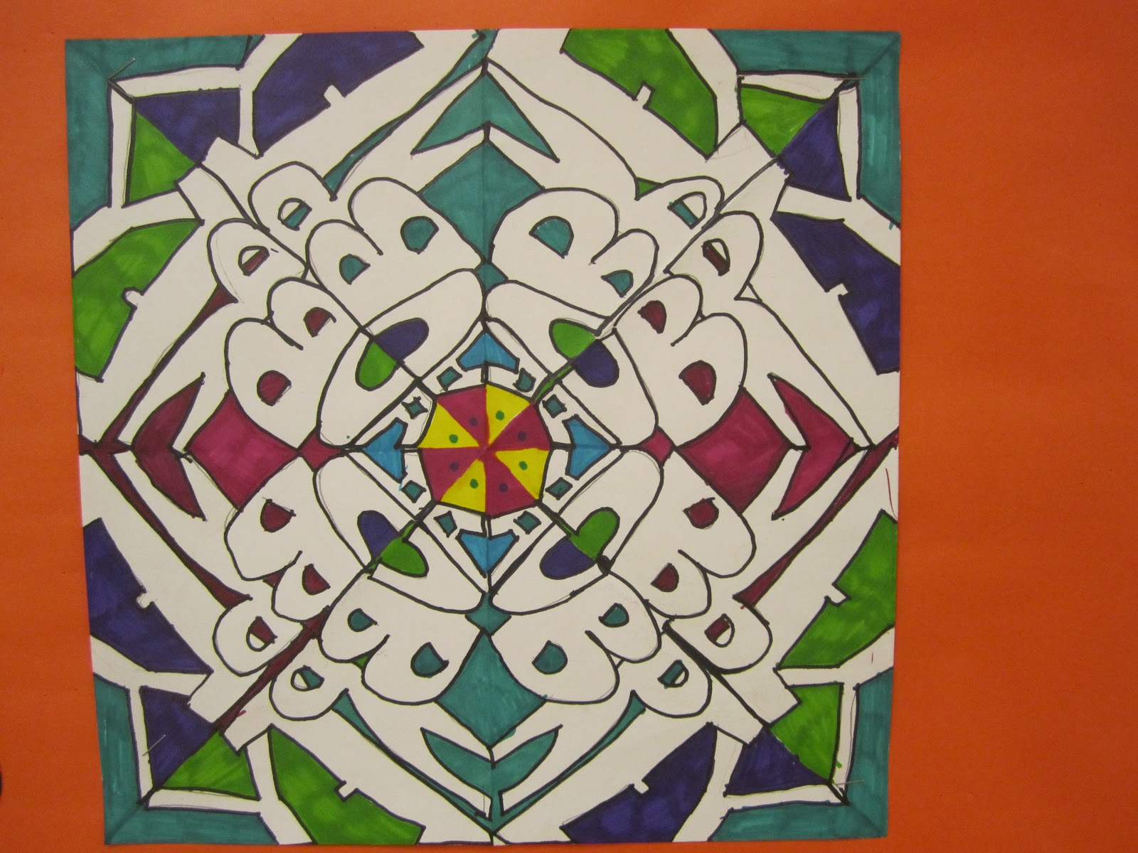 Think Create Art: Symmetrical Name Designs