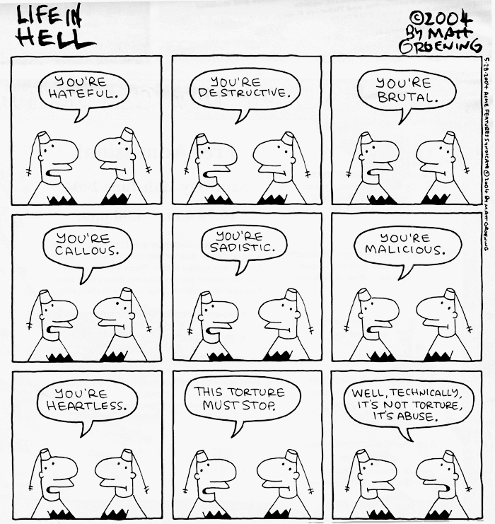 Bongo's Ultimate Life in Hell Archive : Life in Hell 2004 Archive