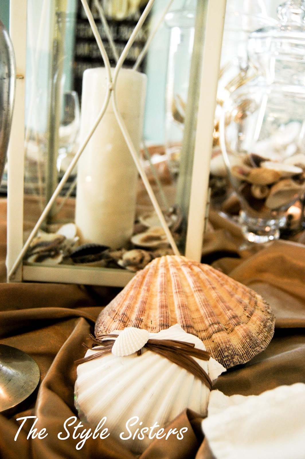 Beach Tablescape Summer party Idea - The Style Sisters