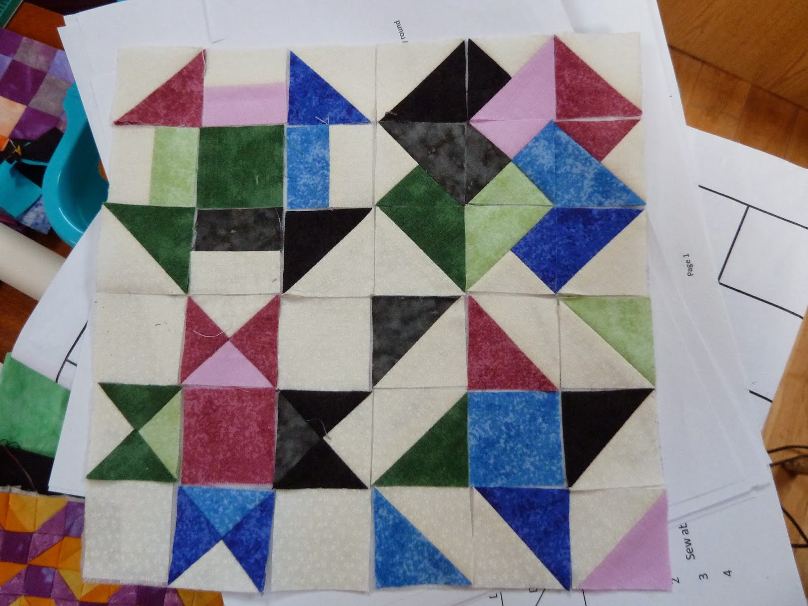 GreatWesternEmbroiderers: Mini patchwork