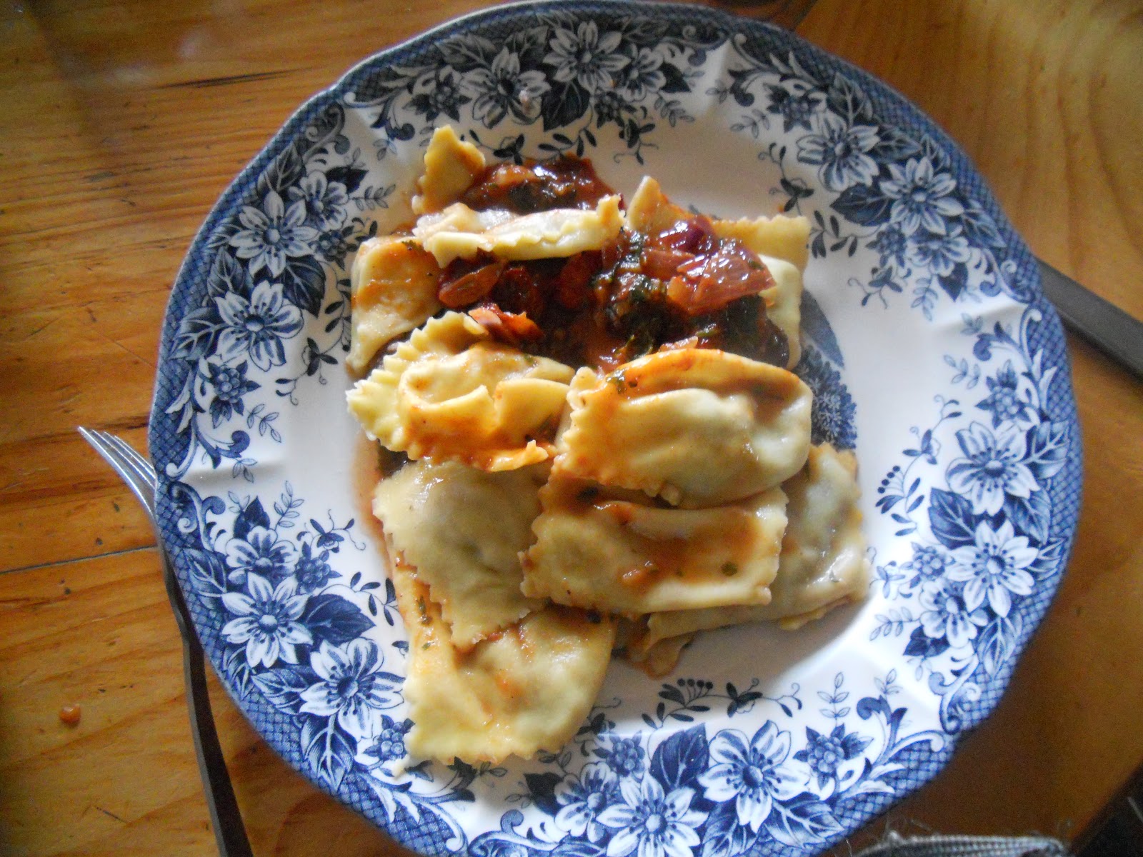 A la mode frangourou: Home-made kangaroo ravioli