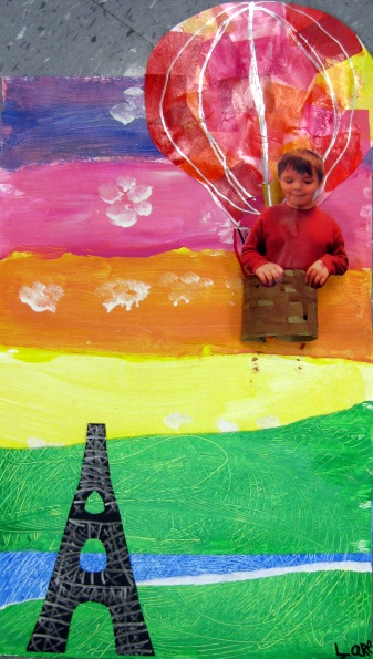 Cassie Stephens: In the Art Room: Hot Air Balloons Over Paris