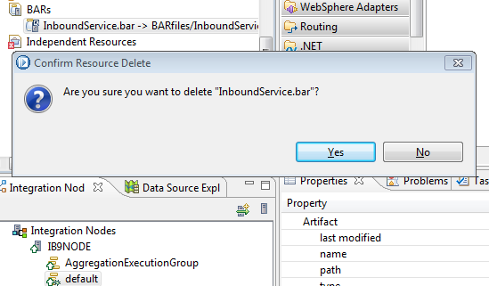 Dagdee.Com: How To Delete .Bar Files from IIB workspace using IIB tool kit