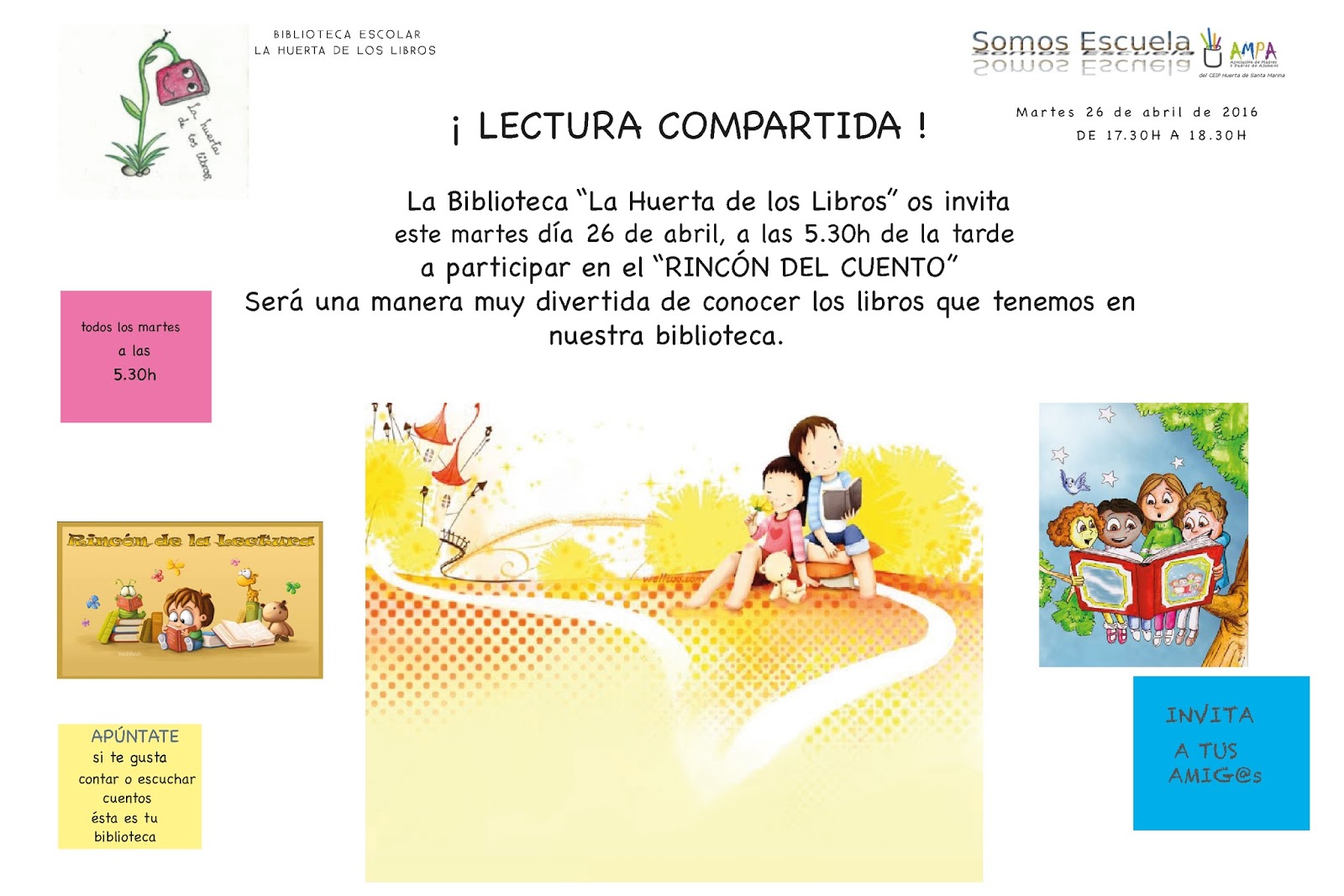Biblioteca escolar "La Huerta de los Libros": abril 2016