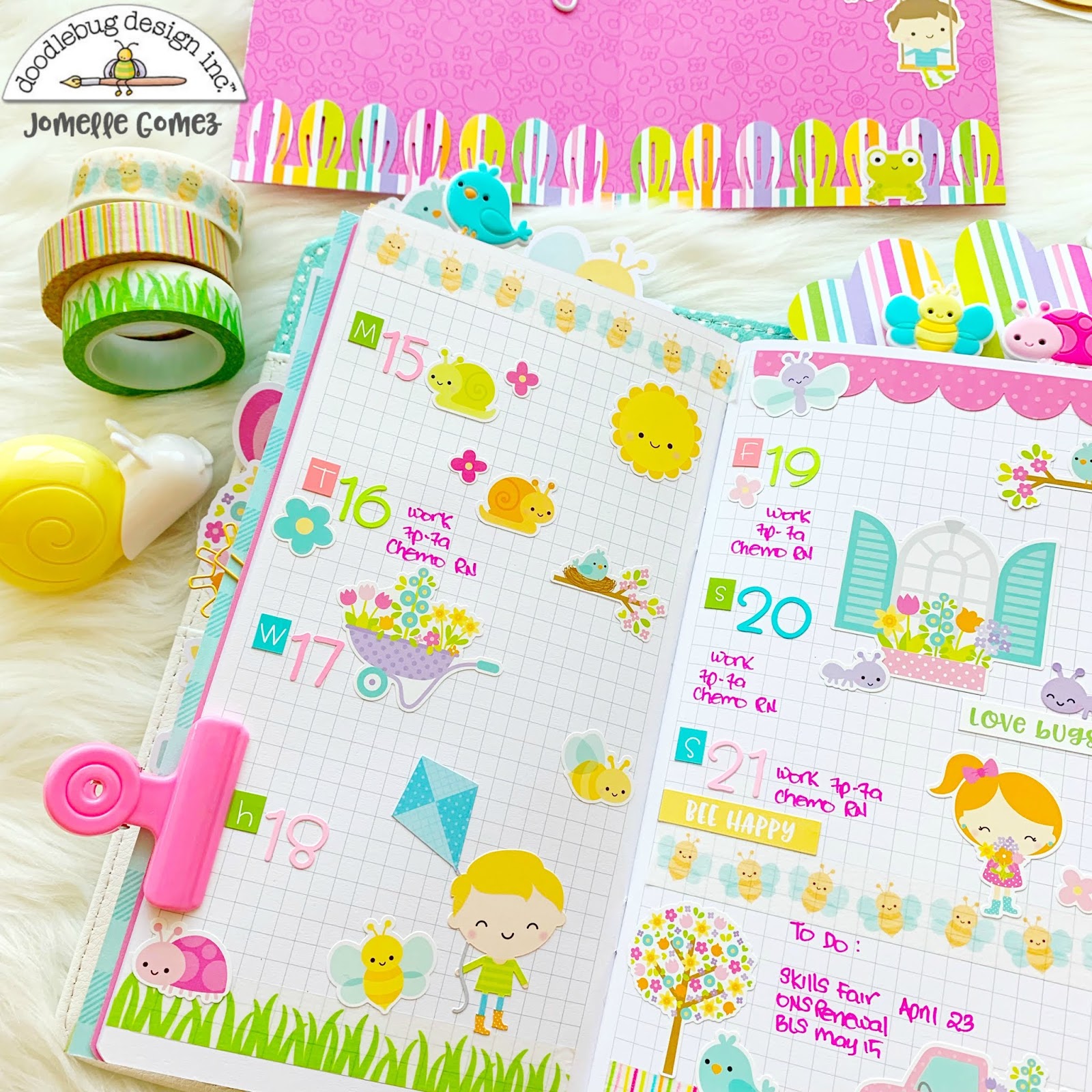 Doodlebug Design Inc Blog: SIMPLY SPRING | Daily Doodles Planner Pages ...