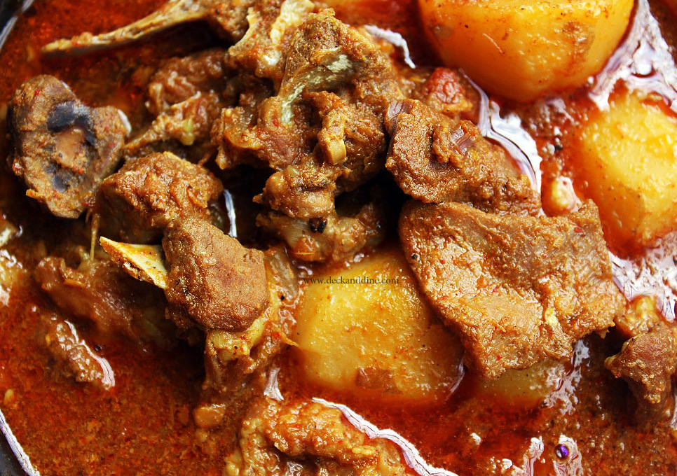 Oil free, Dum Mutton: Recipe with Step by Step Pictures - Deck and Dine