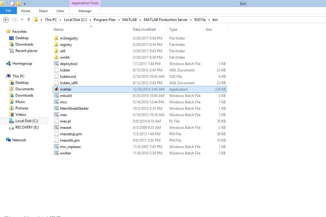 SOFTWARE FOR RESEARCHERS: DO IT YOURSELF: INSTALLATION OF MATLAB