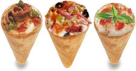 aninesmacadamnews: Pizza en cono