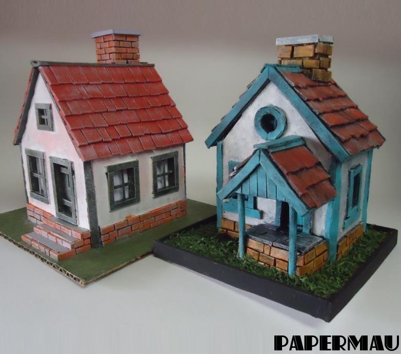 Cardboard House Model Patterns