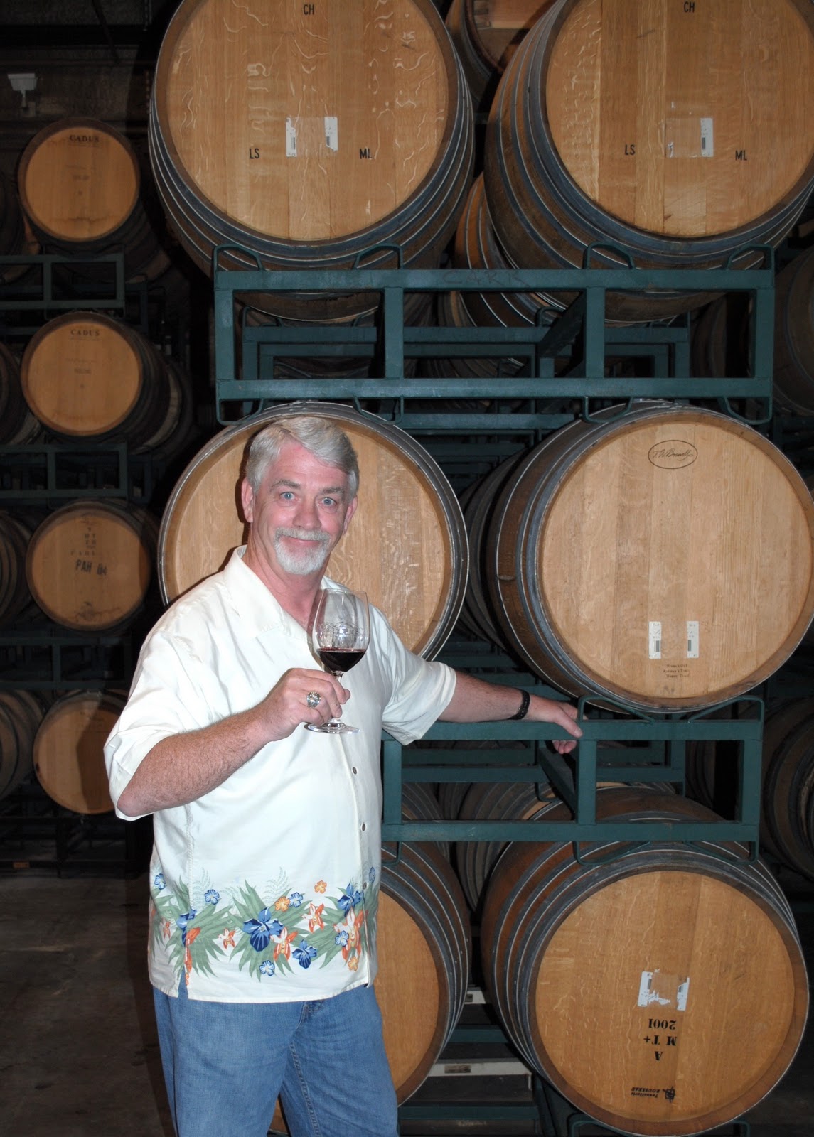Roger's Grapevine: The Wine Guy Over A Barrel!