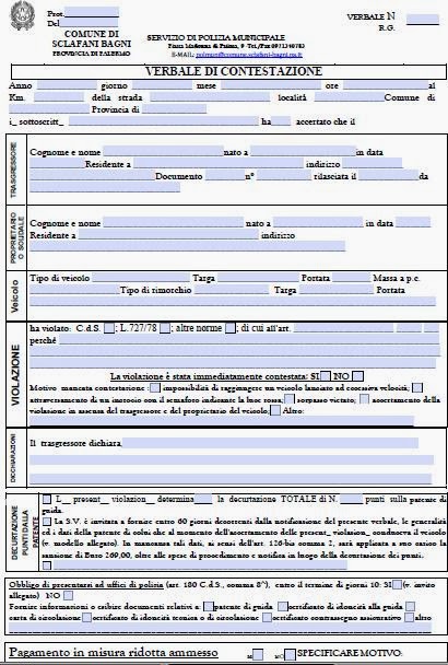 Verbale per violazioni al Codice della strada: non conta il modello ...