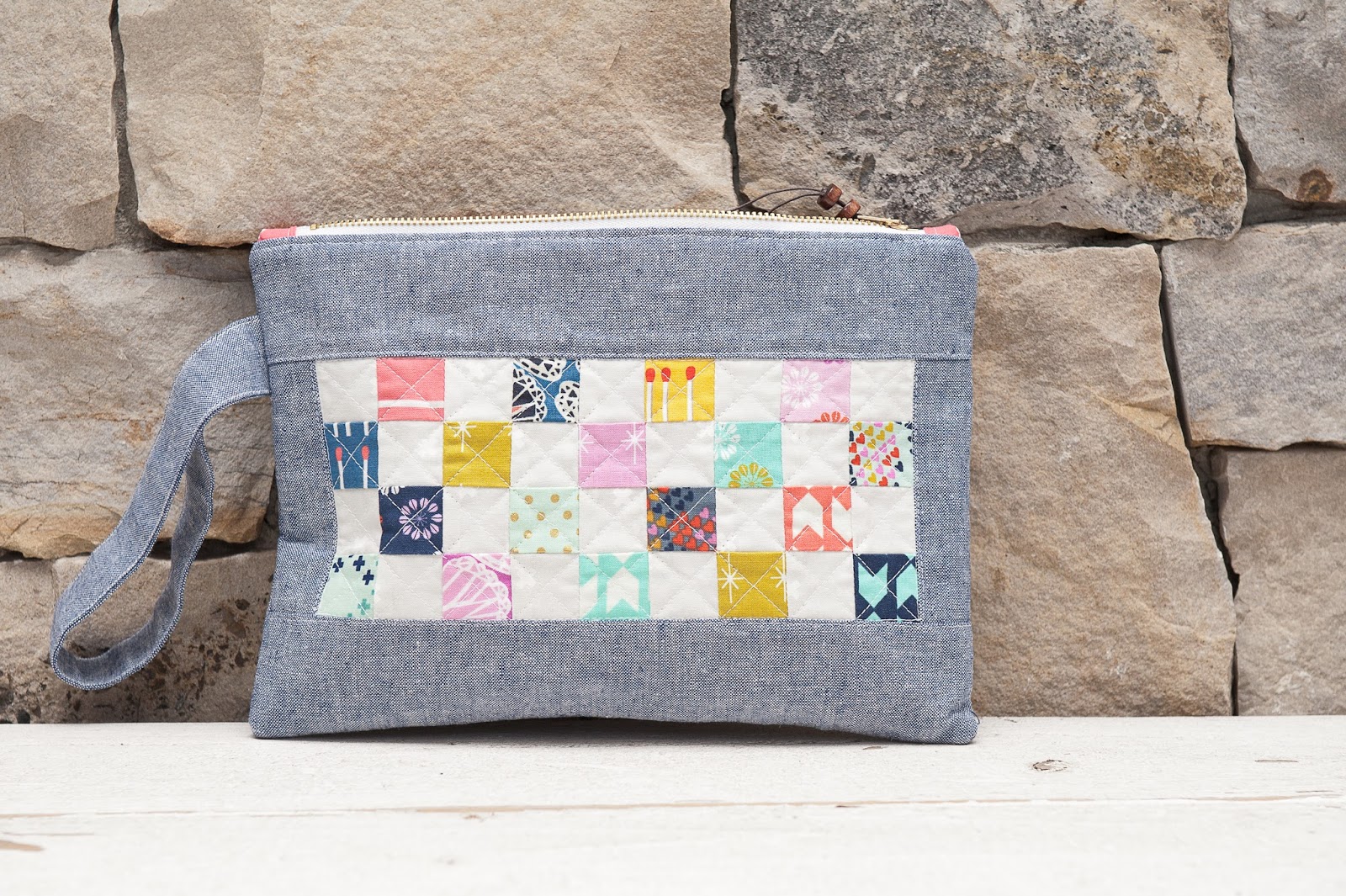 Sandra Clemons: Tutorial Zipper Pouch Squares