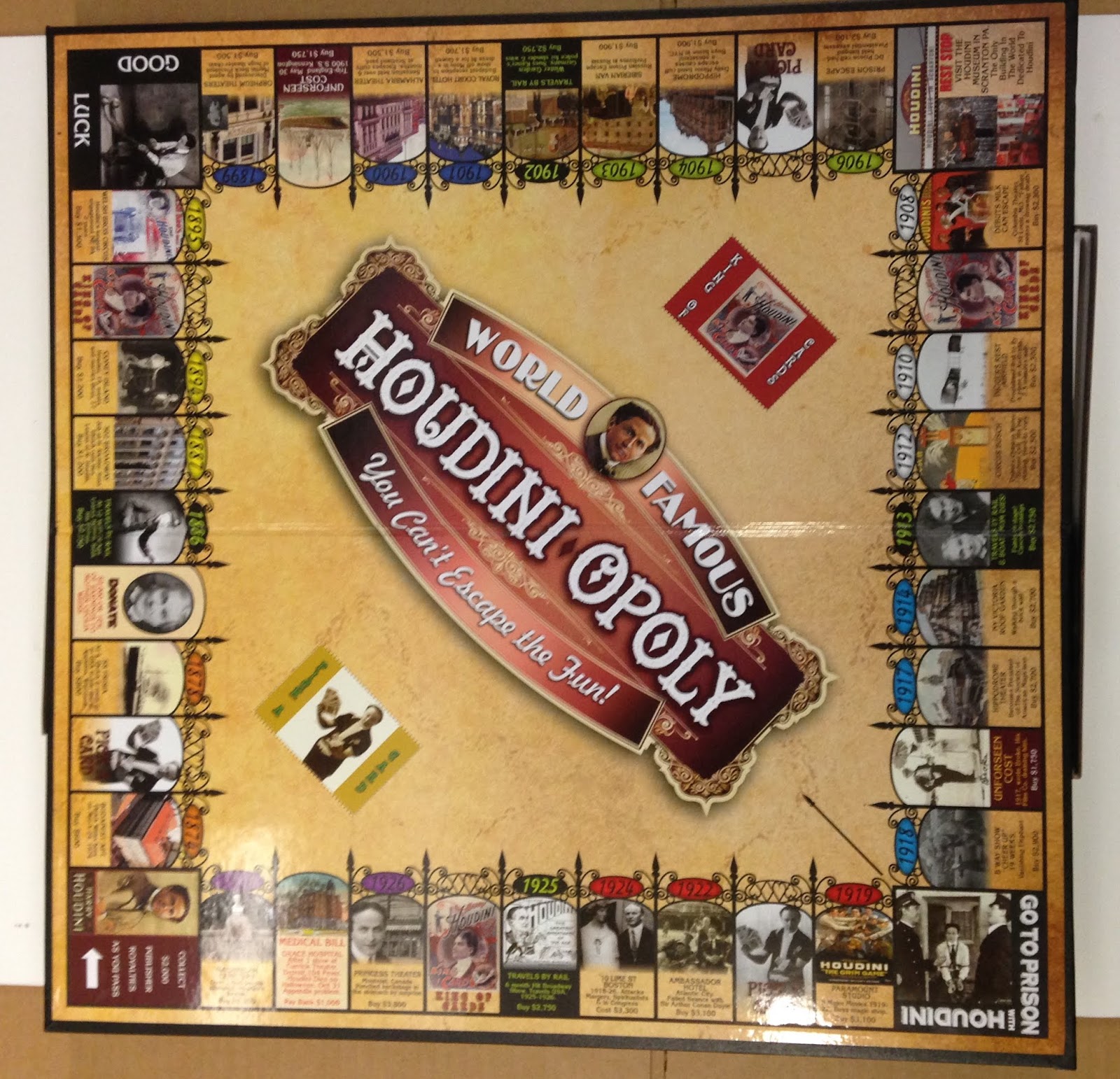 Carnegie: Magic Detective: Houdini-opoly The Board Game For Magic Fans!