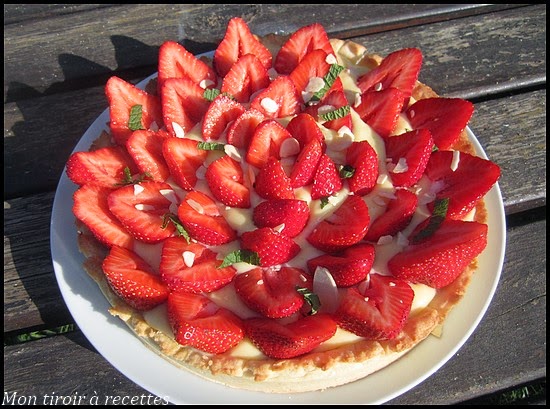 Mon tiroir à recettes - Blog de cuisine: Tarte aux fraises de Pierre Hermé