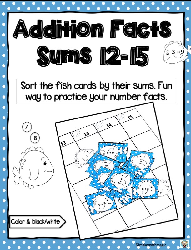 Make Math Magic: Addition And Subtraction Fact of 10 Game