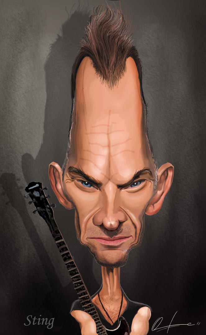 Onofre Caricaturas Sting