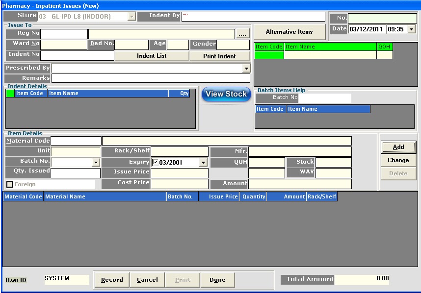 Pharmacy Management System Software: 3i Pharmacy | Screen Shots of ...