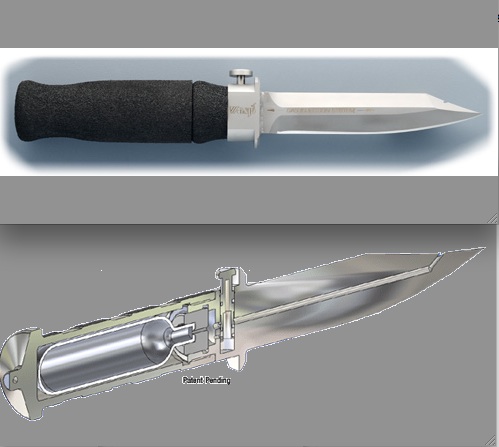 TYWKIWDBI ("Tai-Wiki-Widbee"): A knife that injects compressed gas into ...